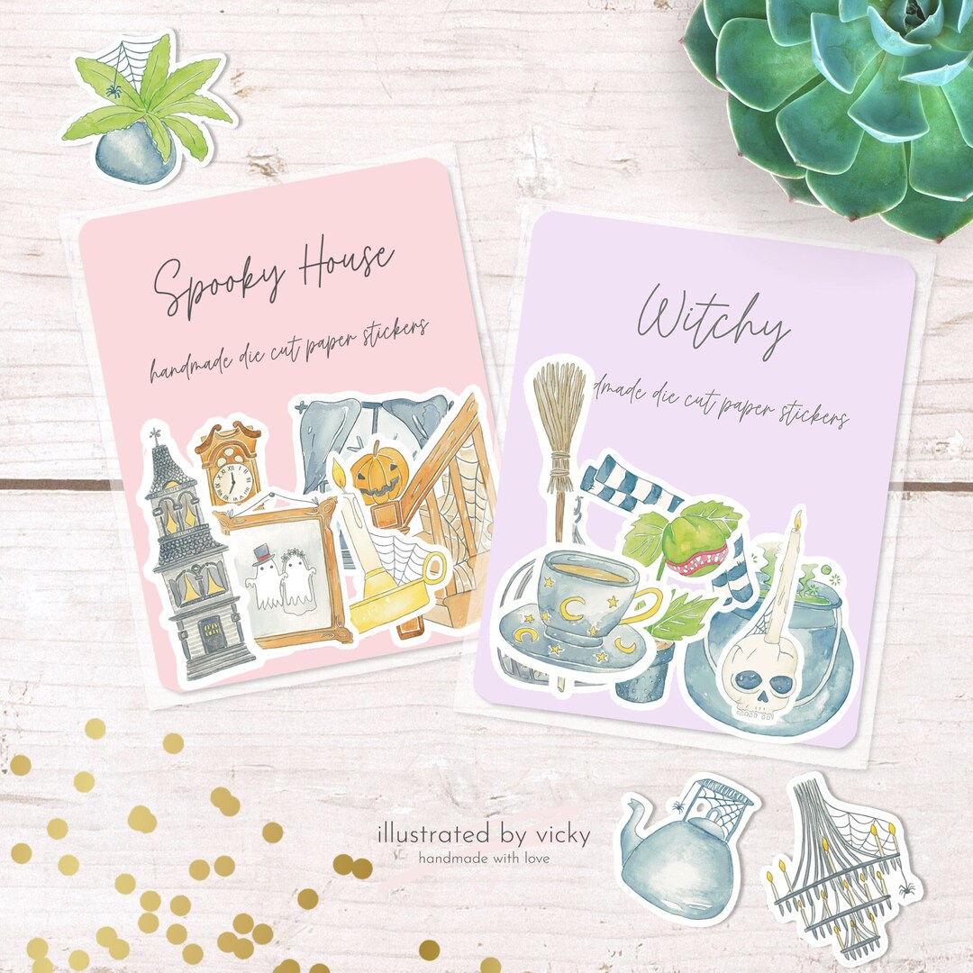 Spooky Sticker Pack Bundle - Etsy