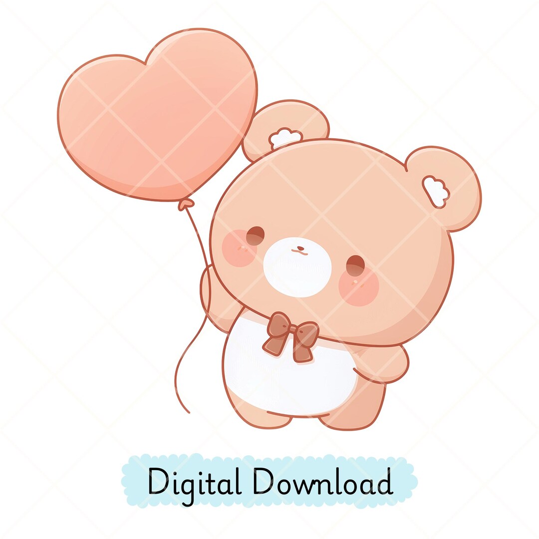 Valentine's Day Clipart, Valentine Bear Clipart, Valentine PNG - Etsy