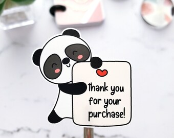 Panda Thank You - Etsy