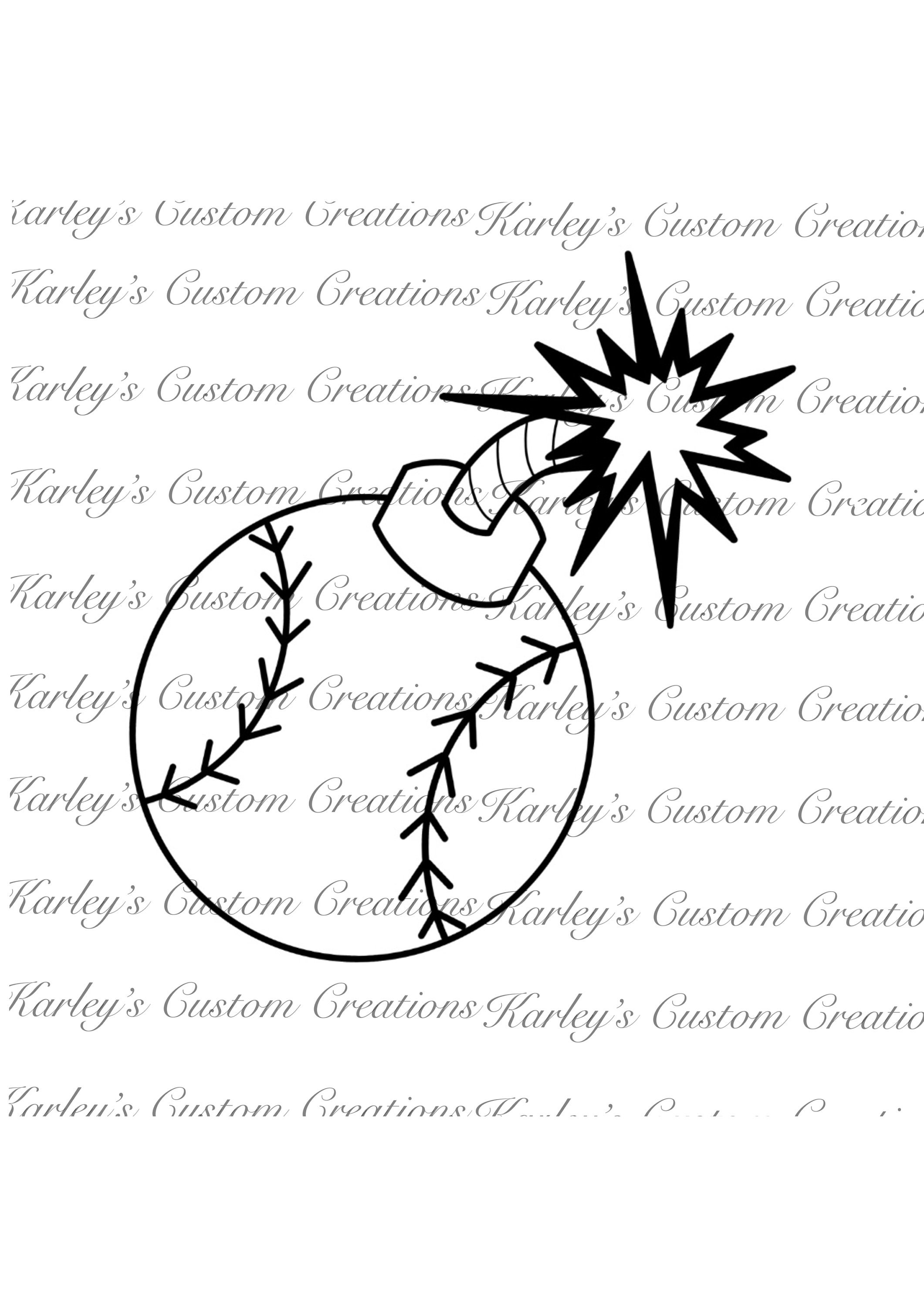 Bomber Baseball Bomb PNG Baseball Mom Daughter Grandmother - Etsy