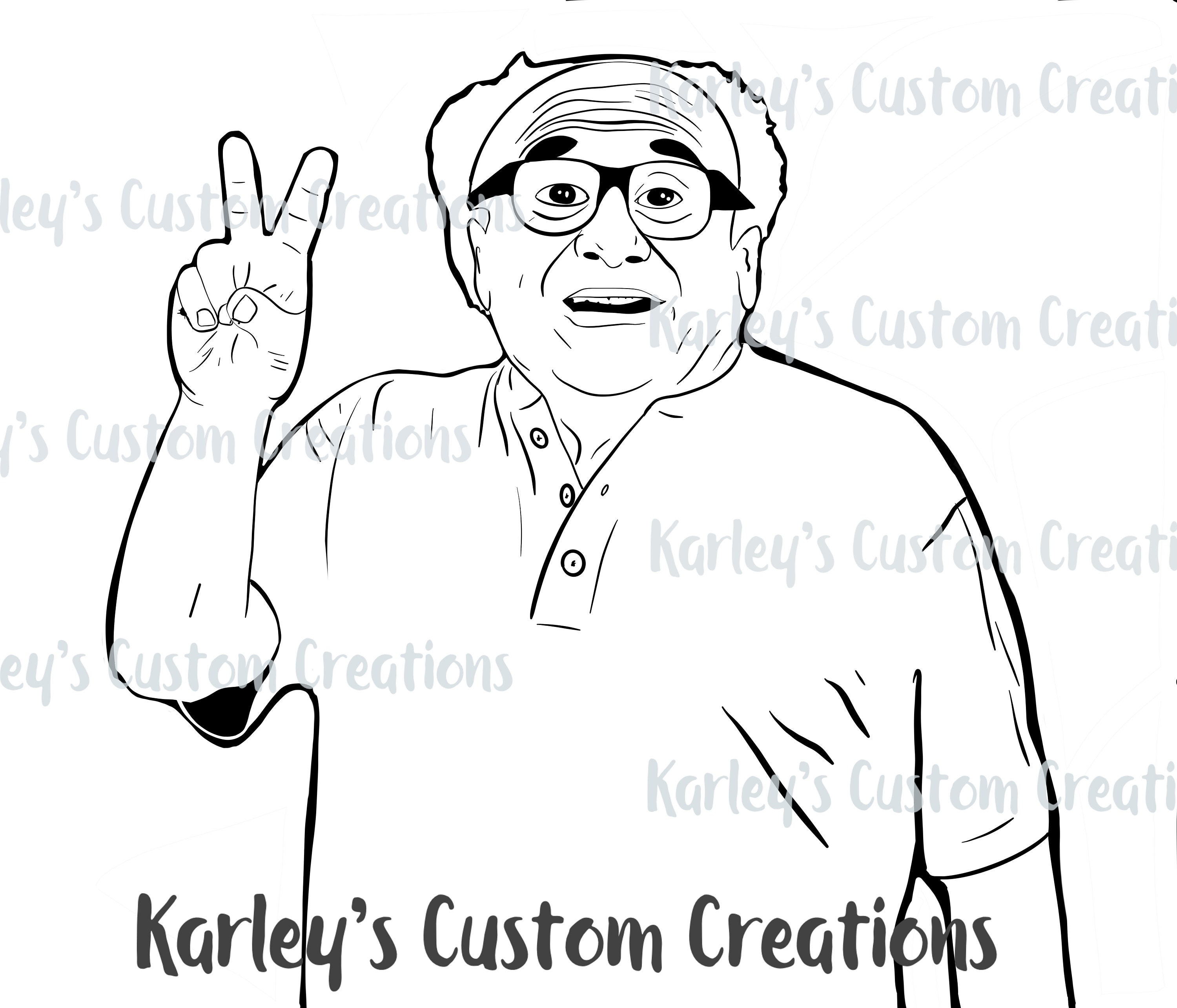 Danny DeVito SVG paz actor famoso svg Danny Devito siempre - Etsy México
