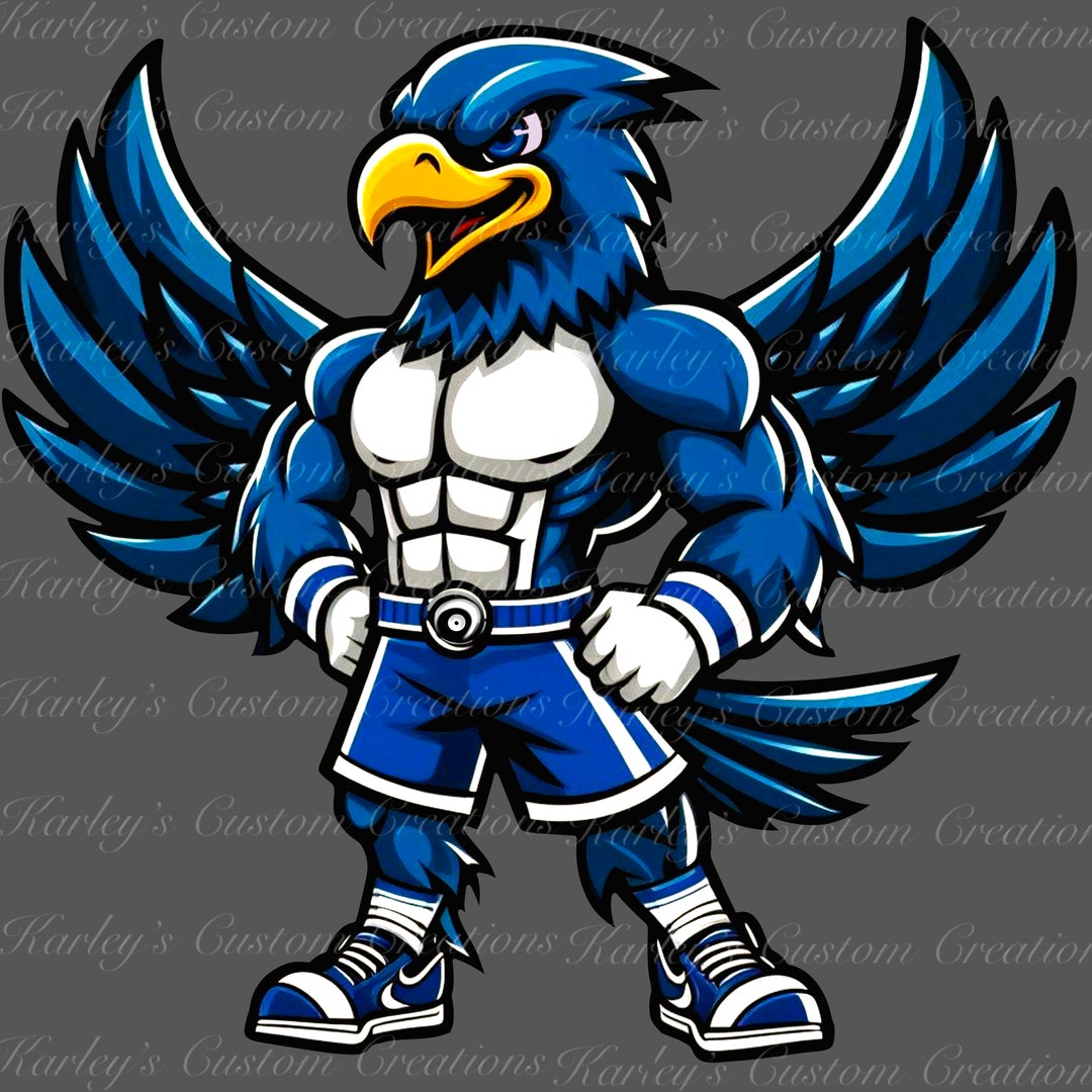 Falcons Png, Falcon Mascot Png, Falcon Mascot, Falcons Mascot Design, Blue Falcons Png - Etsy