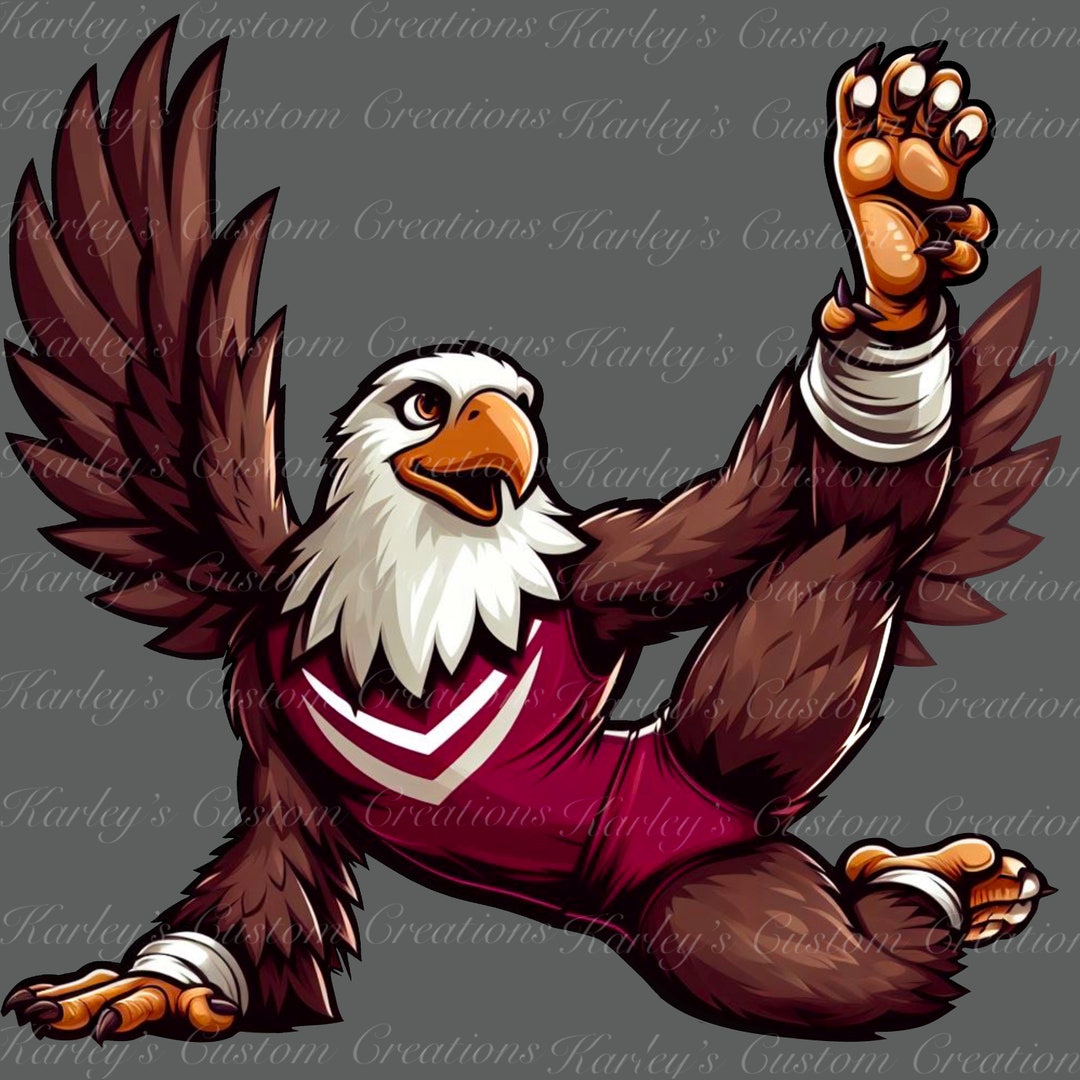 Eagles Gymnastics Png, Eagles Gymnastics, Maroon Eagles Mascot Png ...