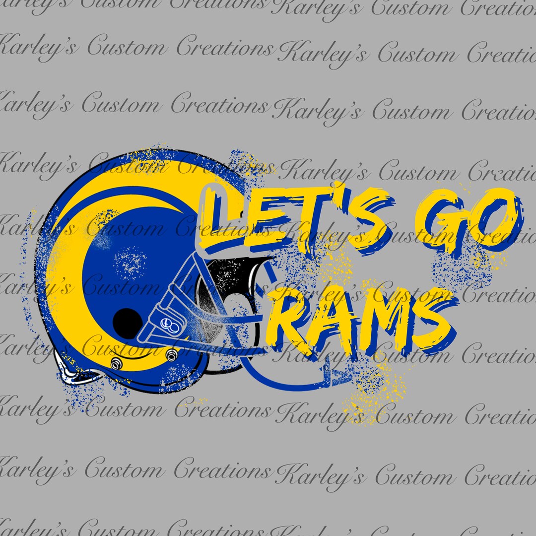 Rams Football Png Lets Go Rams Design Digital Rams Football - Etsy
