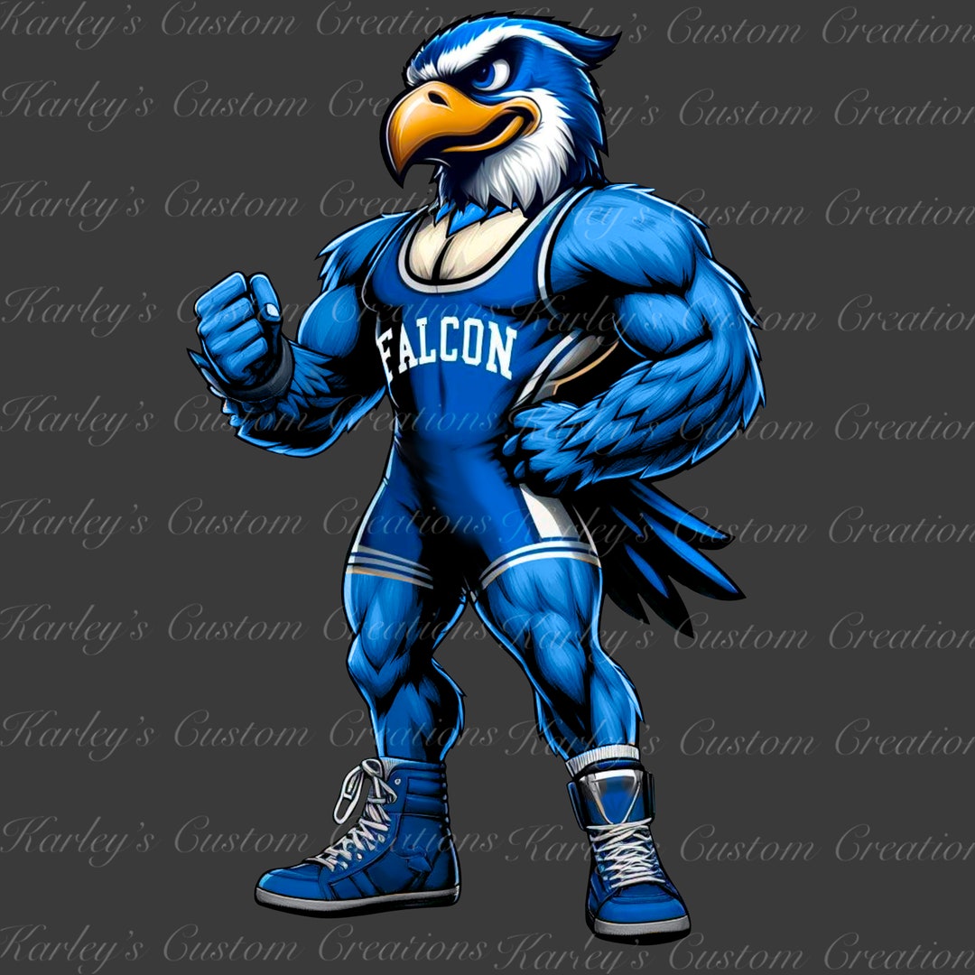 Falcons Wrestling Png, Falcon Mascot Wrestling Png, Falcon Mascot ...