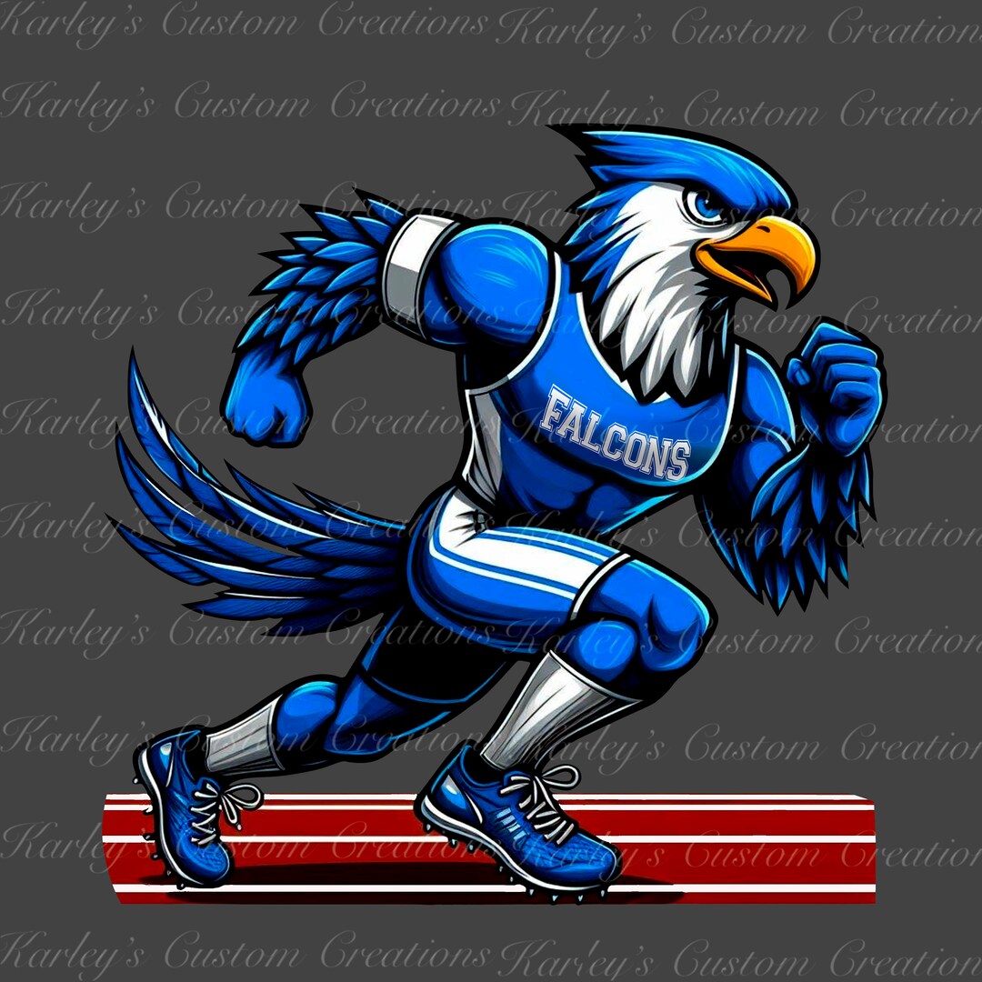Falcons Track Png, Falcon Mascot Track Png, Falcon Mascot, Falcons ...