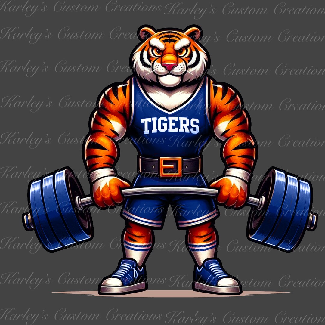 Tiger Powerlifting Png, Tiger Body Building, Navy Tiger Mascot Png ...