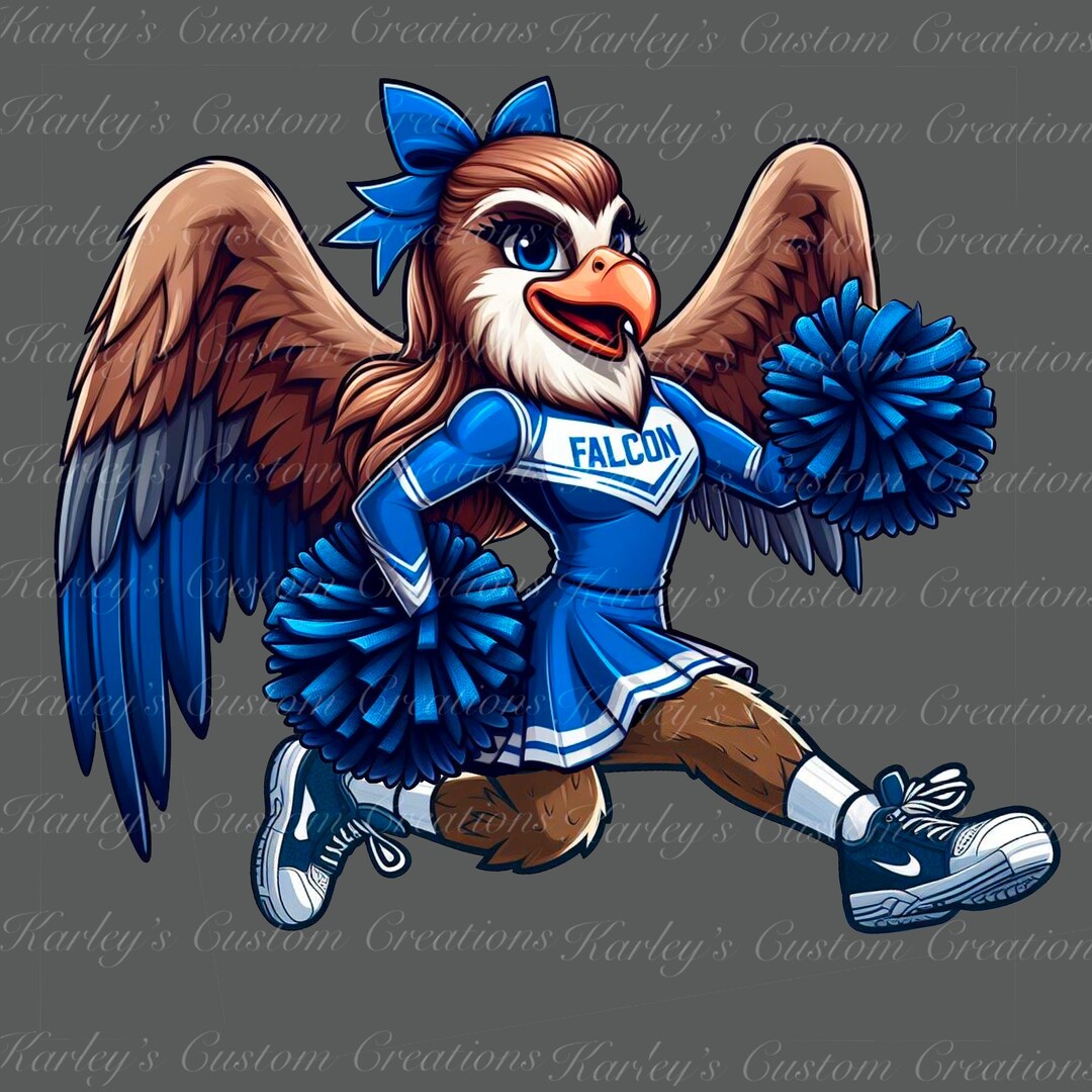 Falcons Cheer Png, Falcons Mascot Cheer Falcons Mascot Cheering Png ...