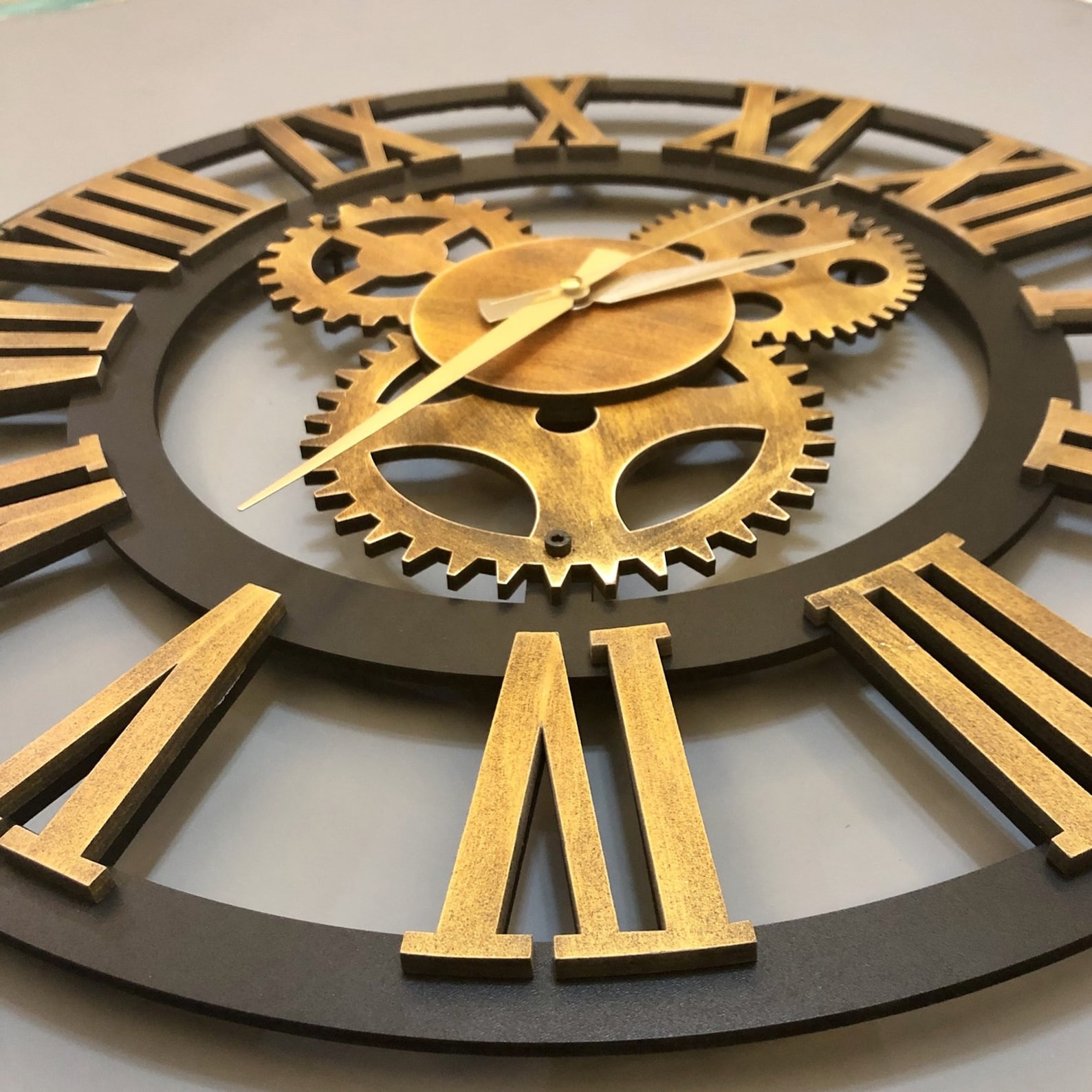 20 Inch Modern Wall Clock by Fairylights Handmade Large - Etsy