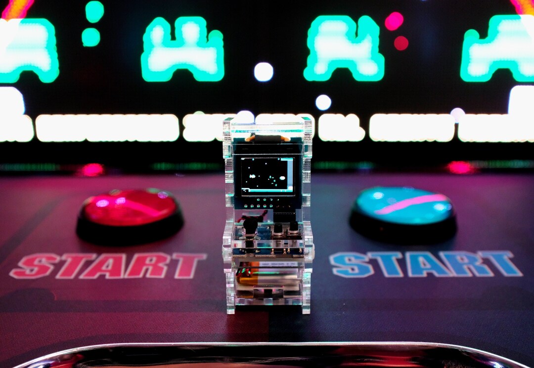 DIY Playable Mini Arcade With Games | 80s 90s Retro | Arduino Coding ...