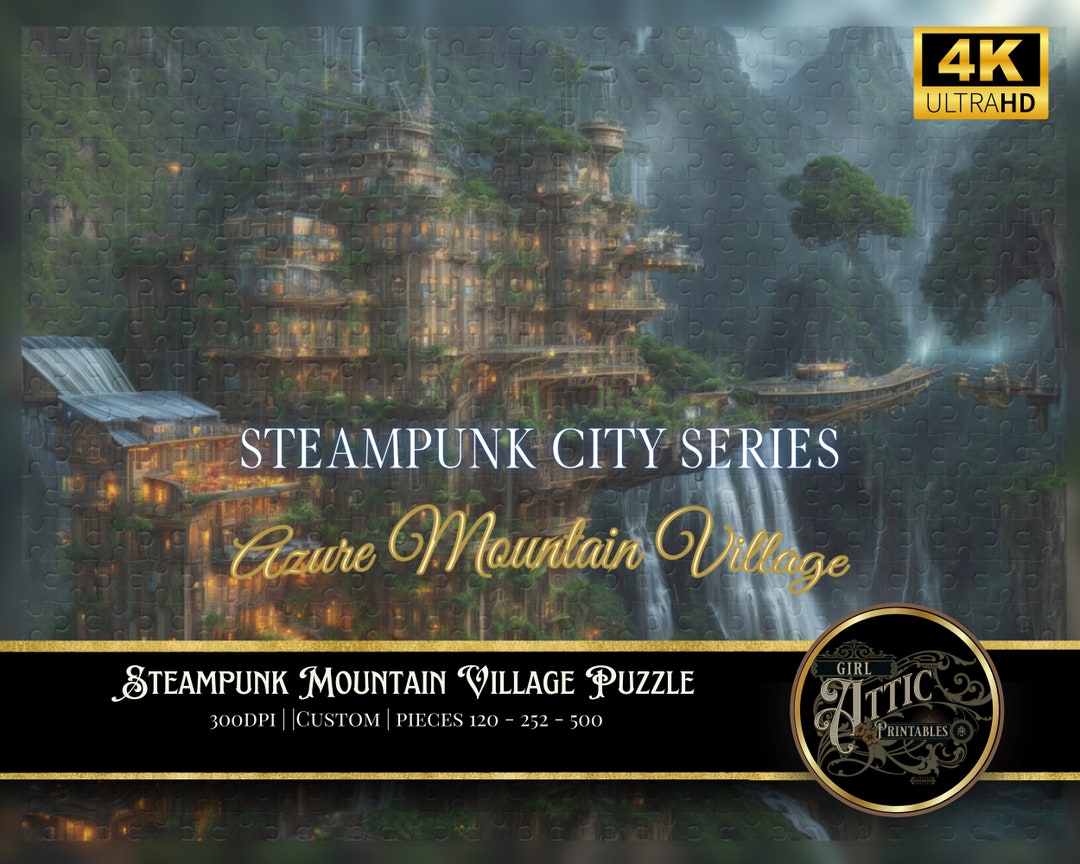 Steampunk Limited Edition Custom Art Puzzle for Adults, Kids or Puzzle ...