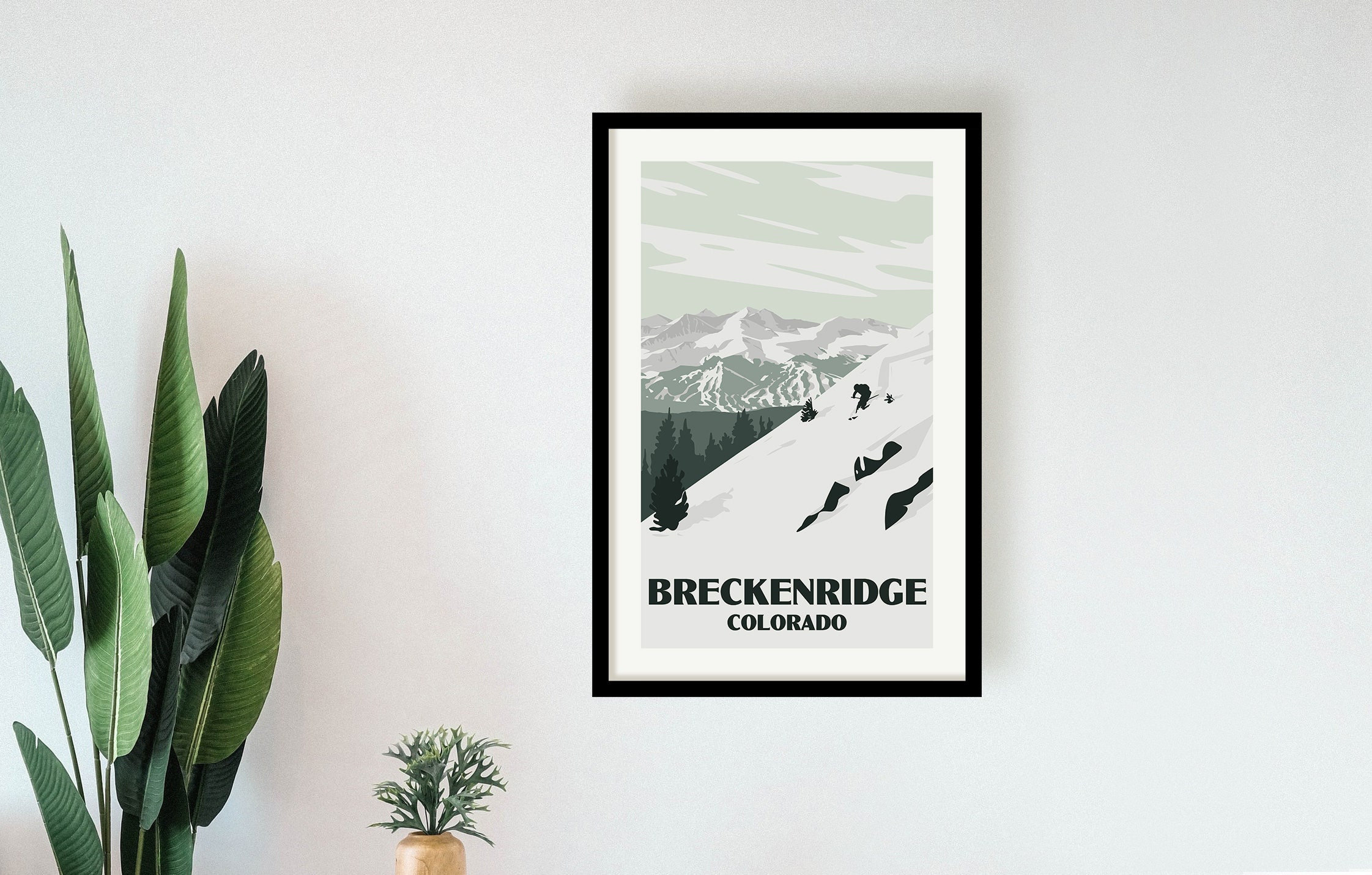 Breckenridge Colorado Poster - Mountain Ski Area Print - Etsy