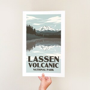 Lassen Volcanic California Poster - National Park Print - Etsy