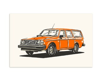 Vintage Volvo Poster - Etsy