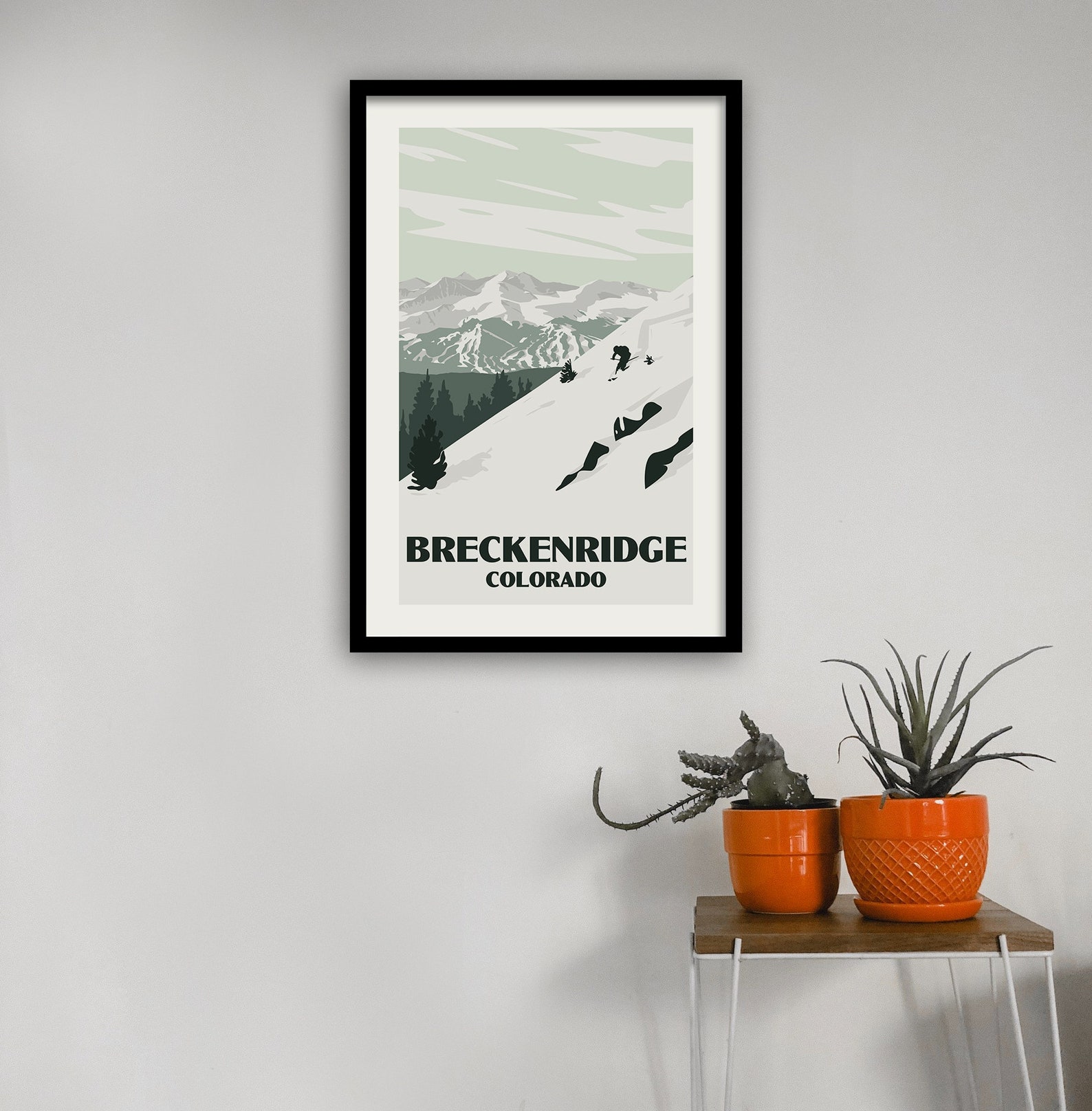 Breckenridge Colorado Poster - Mountain Ski Area Print - Etsy