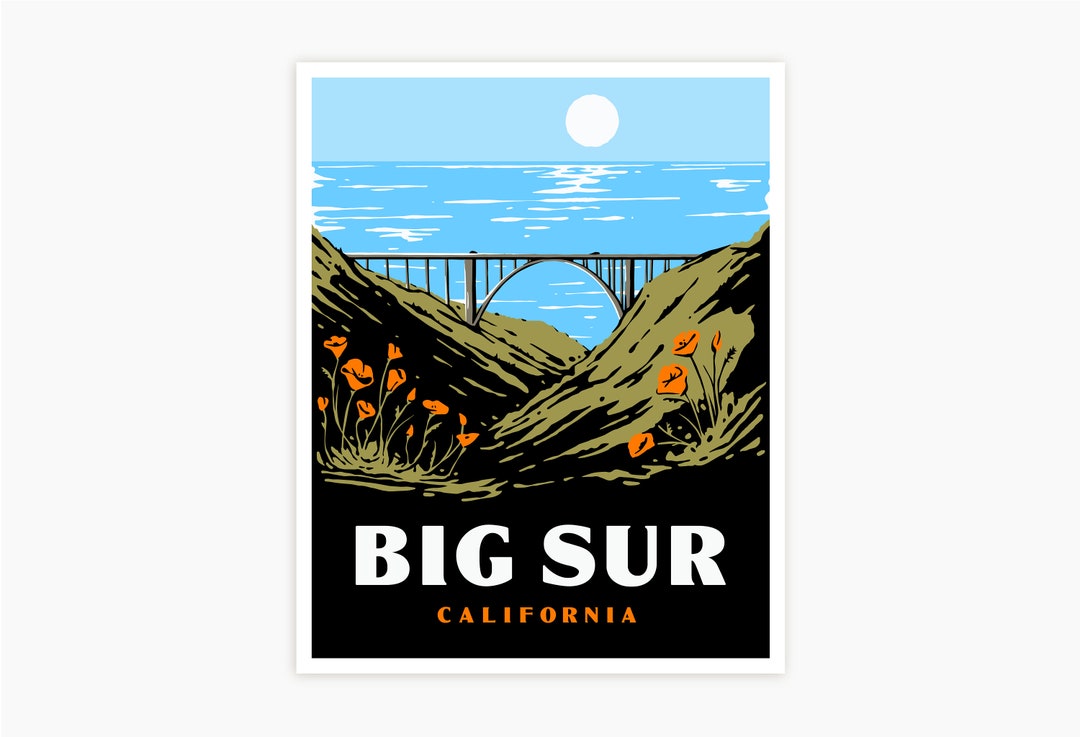 Big Sur California - Bixby Bridge Print - Coast Poster - Etsy