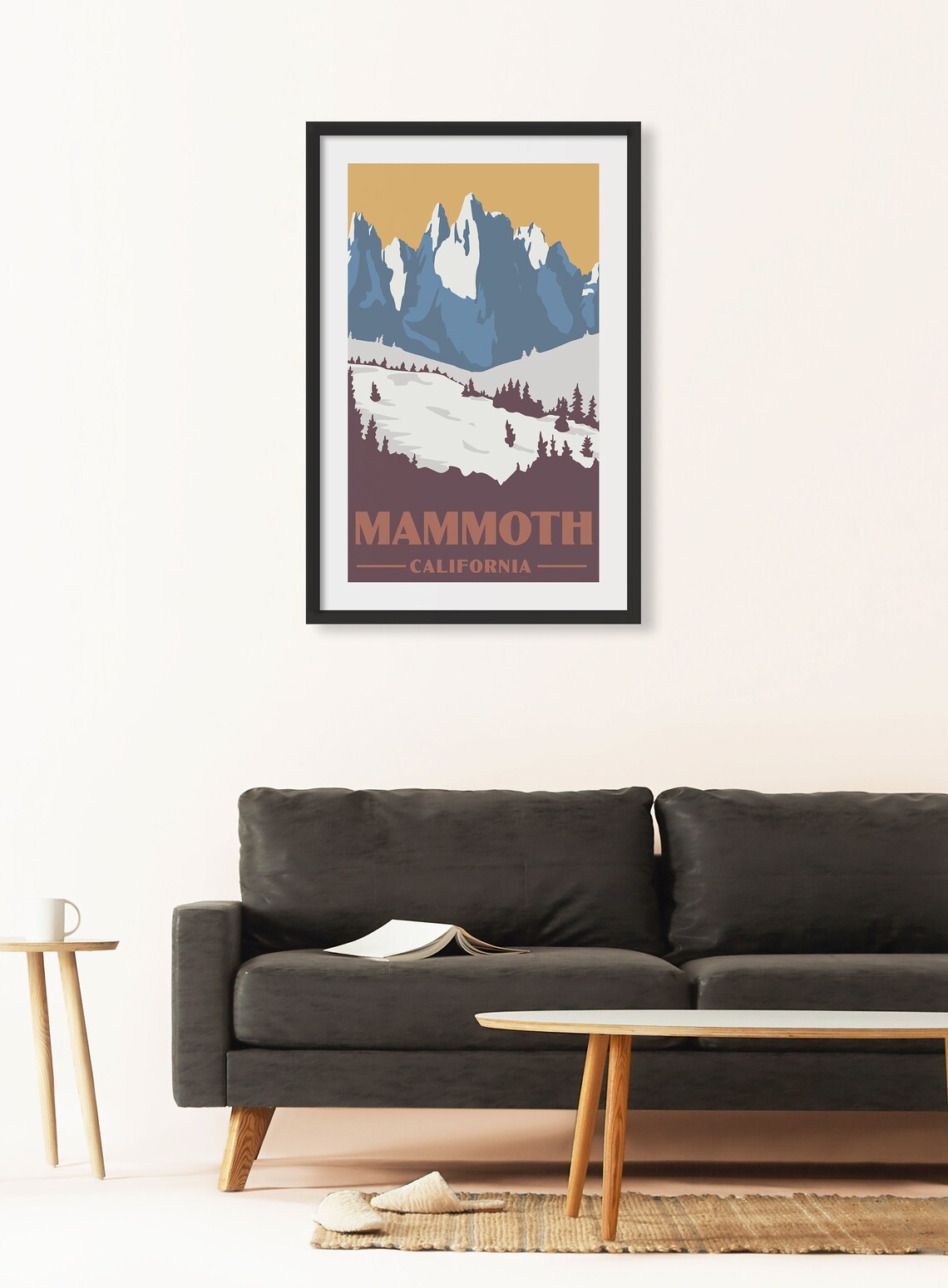 Mammoth Mountain California Poster Vacation Ski Area Print | Etsy