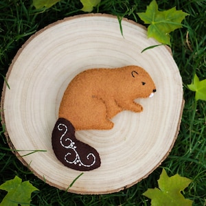 Beaver Sewing Pattern, Felt Animal PDF SVG Pattern, Woodland Baby ...