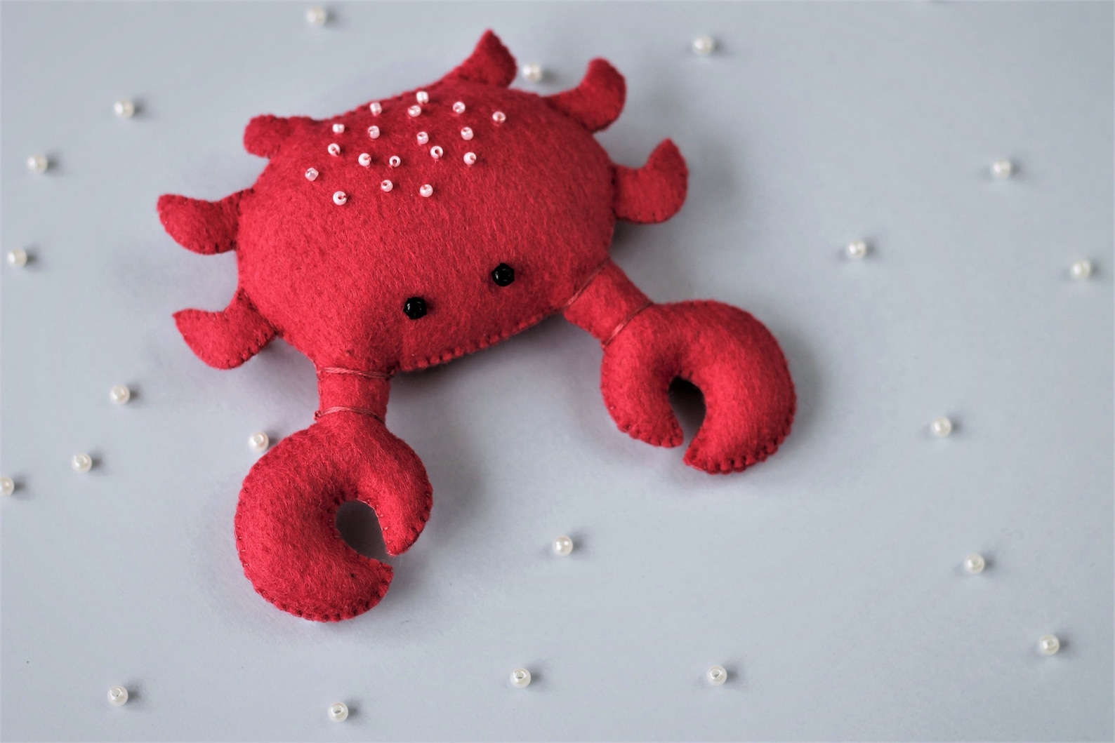 Crab Sewing Pattern | Felt Ornaments | Baby Mobile and Garland | Ocean ...