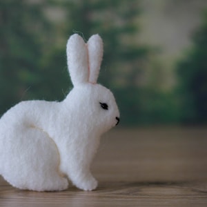 Felt Bunny Sewing Pattern, Felt Animals Ornaments, SVG PDF Patterns ...