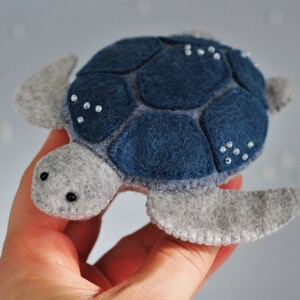 Felt Sea Turtle Sewing Pattern, Felt Ornament, Ocean Pattern, SVG PDF ...