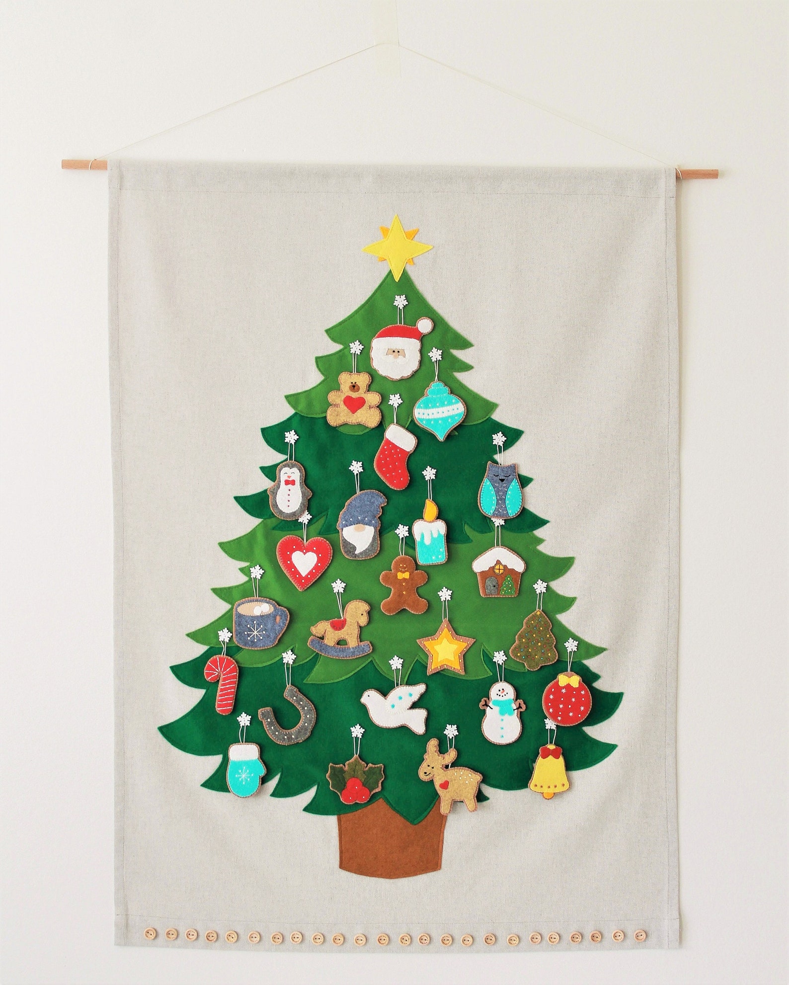 Christmas Tree Advent Calendar PDF Sewing Pattern Christmas - Etsy