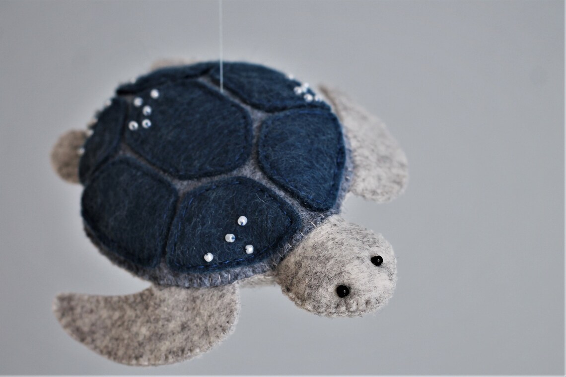 Felt Sea Turtle Sewing Pattern Felt Ornament Ocean Pattern | Etsy UK