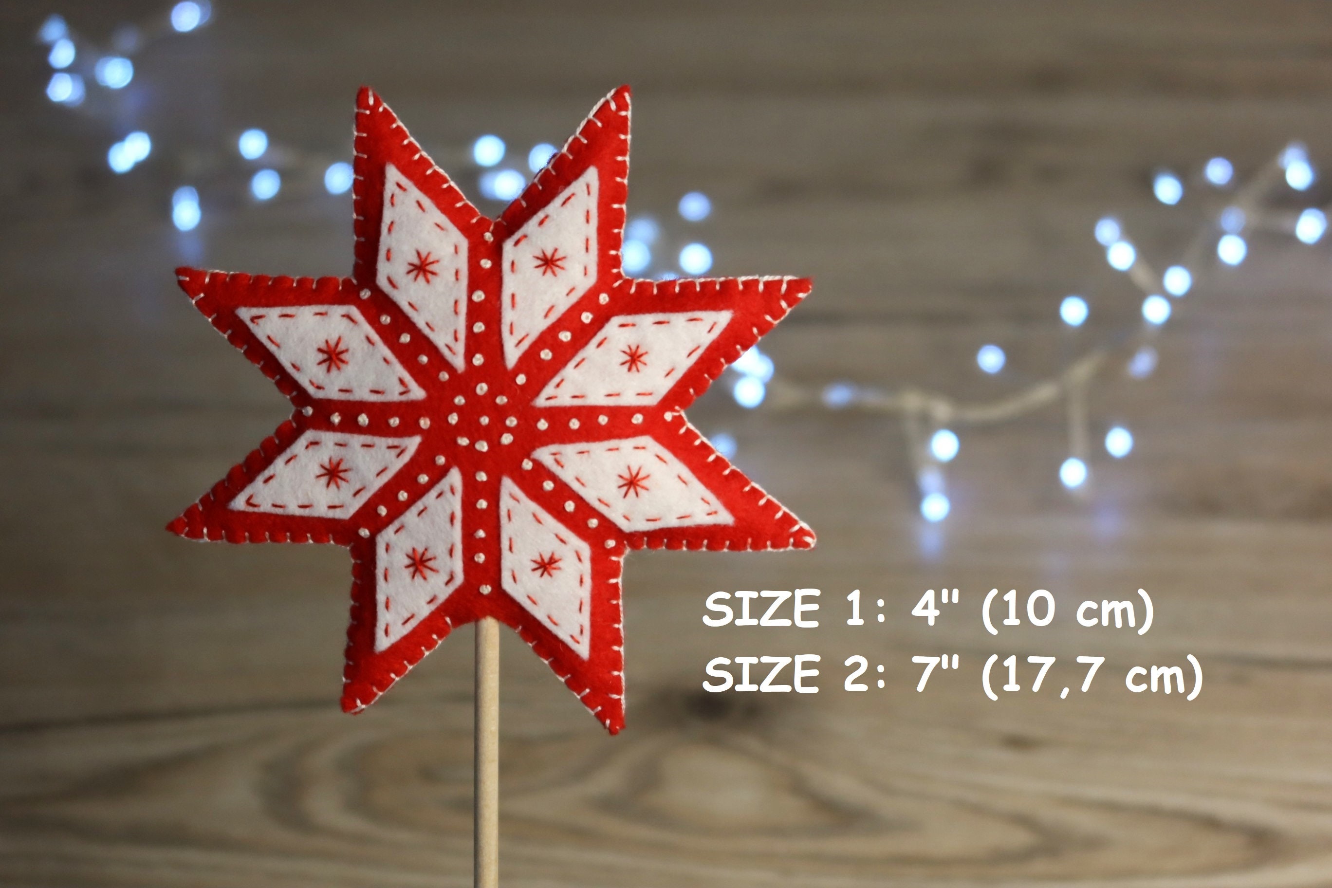 Scandinavian Star Sewing Pattern: Felt Christmas Ornament (PDF SVG) - Etsy