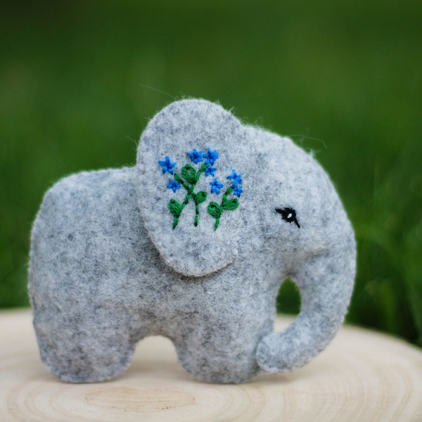Felt Elephant - Etsy