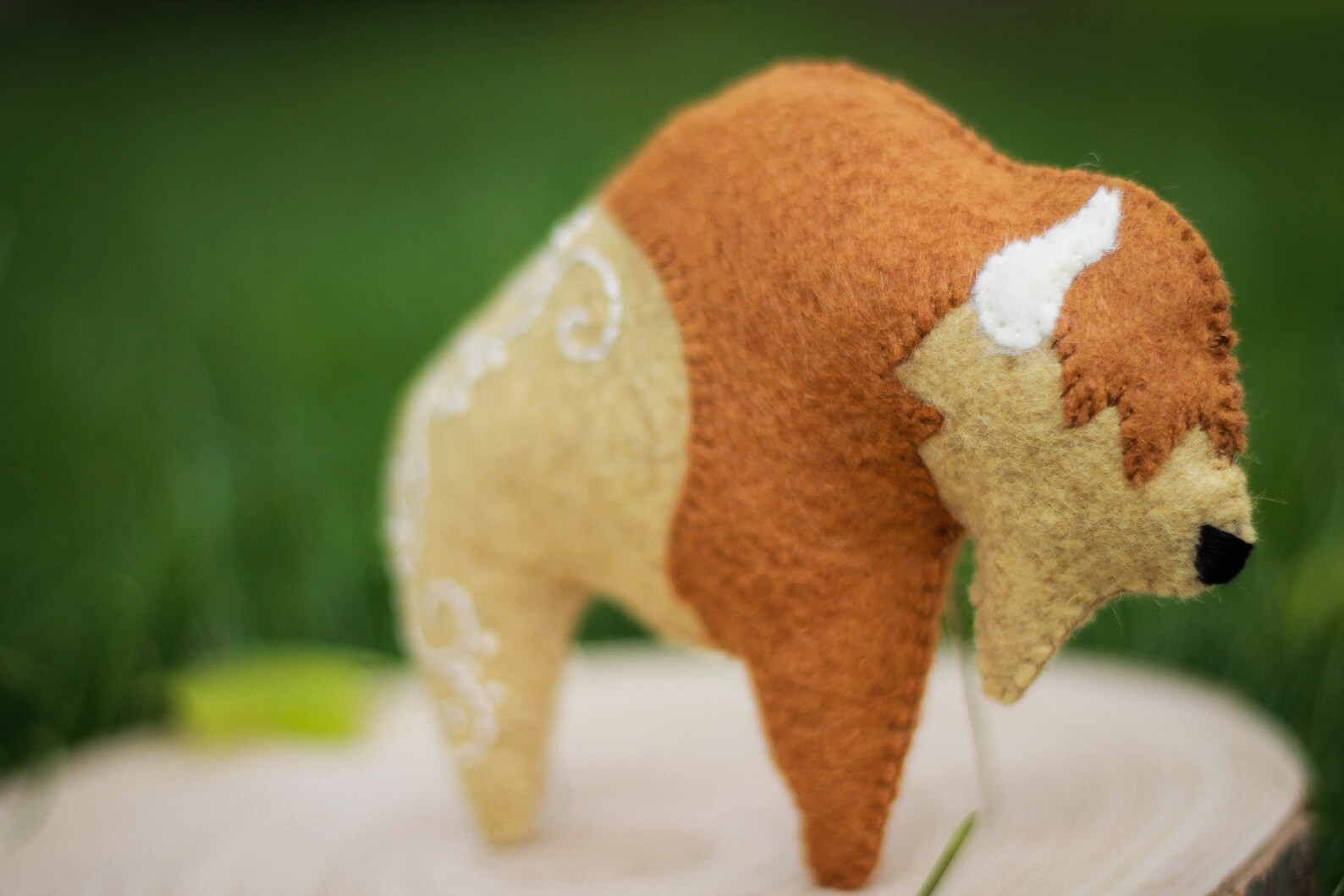 Buffalo Sewing Pattern, American Bison, Felt Ornament, Christmas ...