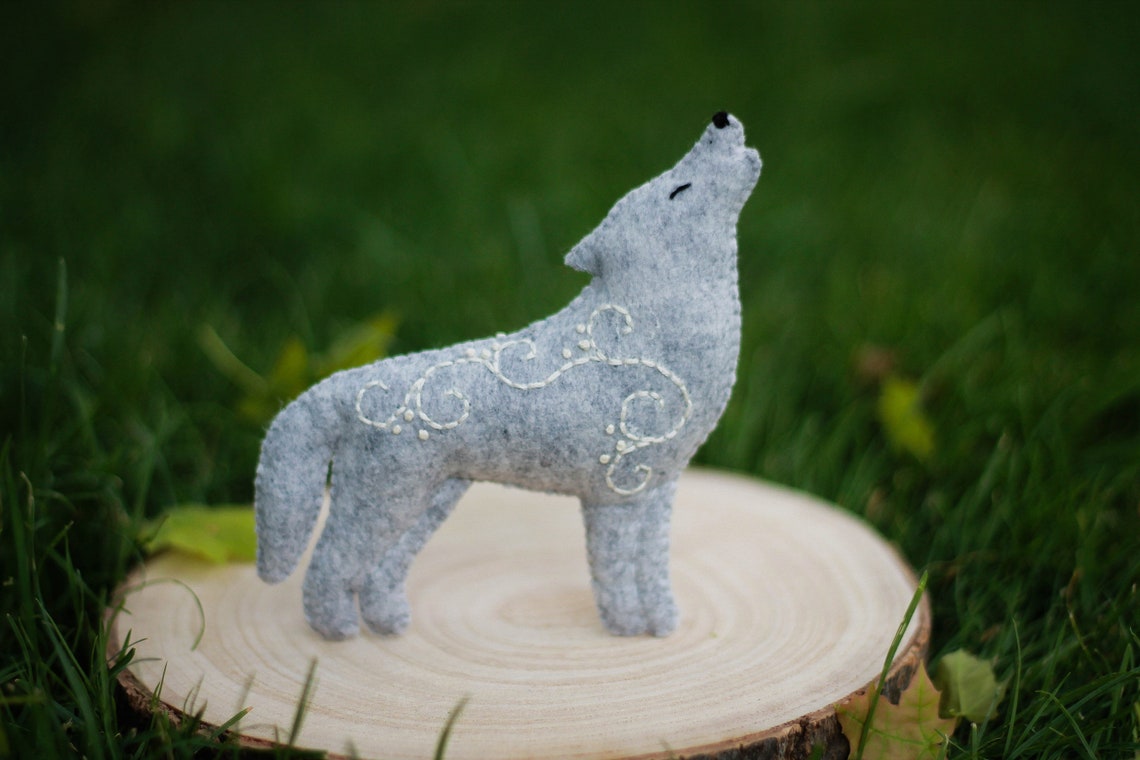 Wolf Sewing Pattern Felt Christmas Ornament PDF SVG Baby - Etsy