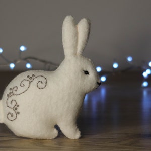 Felt Bunny Sewing Pattern, Felt Animals Ornaments, SVG PDF Patterns ...