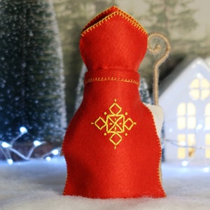 St. Nicholas Gnome Sewing Pattern PDF SVG, Gnome Felt Pattern ...