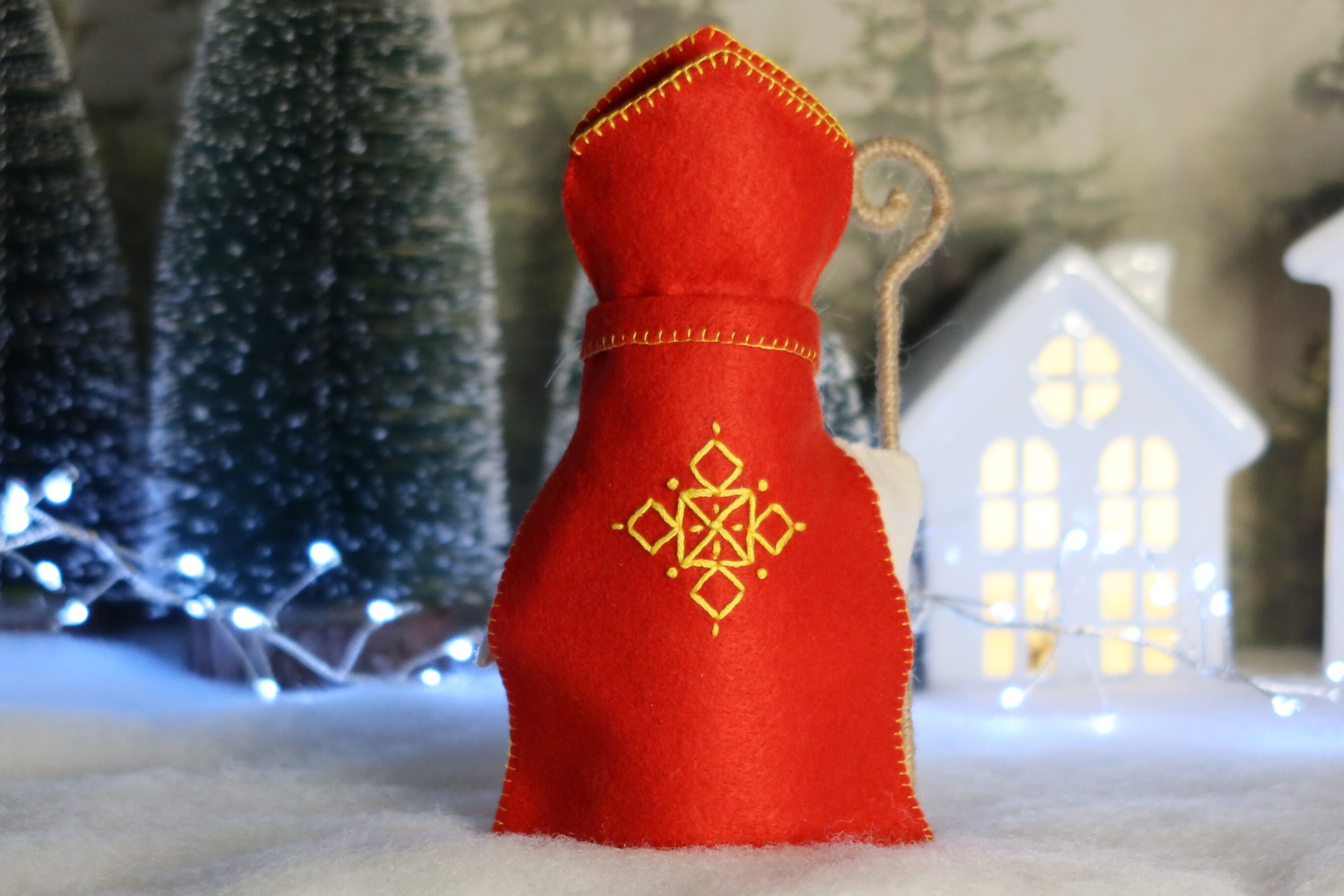 St. Nicholas Gnome Sewing Pattern PDF SVG, Gnome Felt Pattern ...