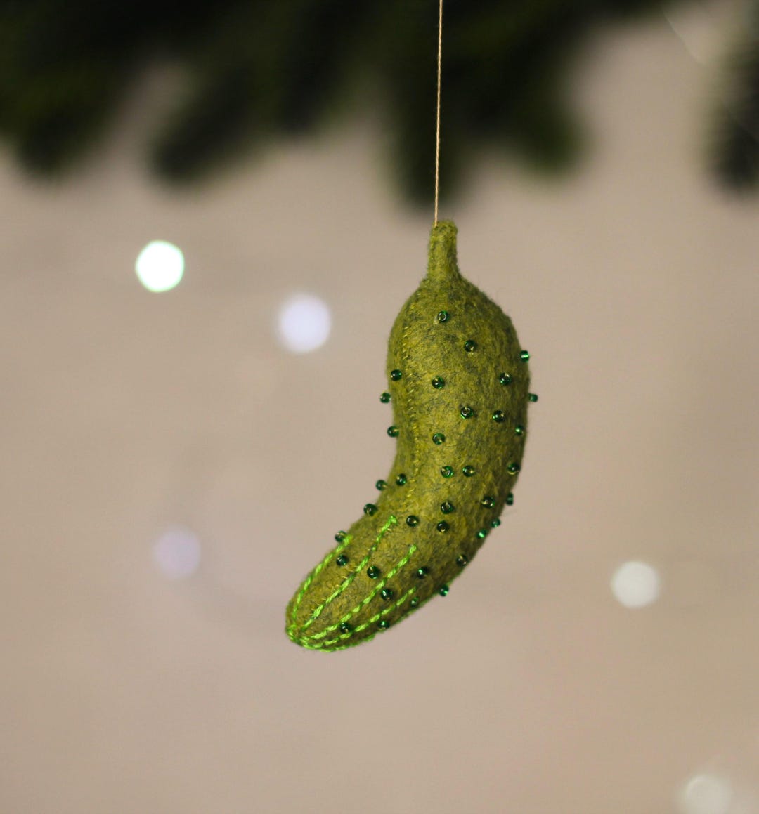 Felt Pickled Cucumber, Sewing Pattern PDF SVG, Christmas Ornament ...
