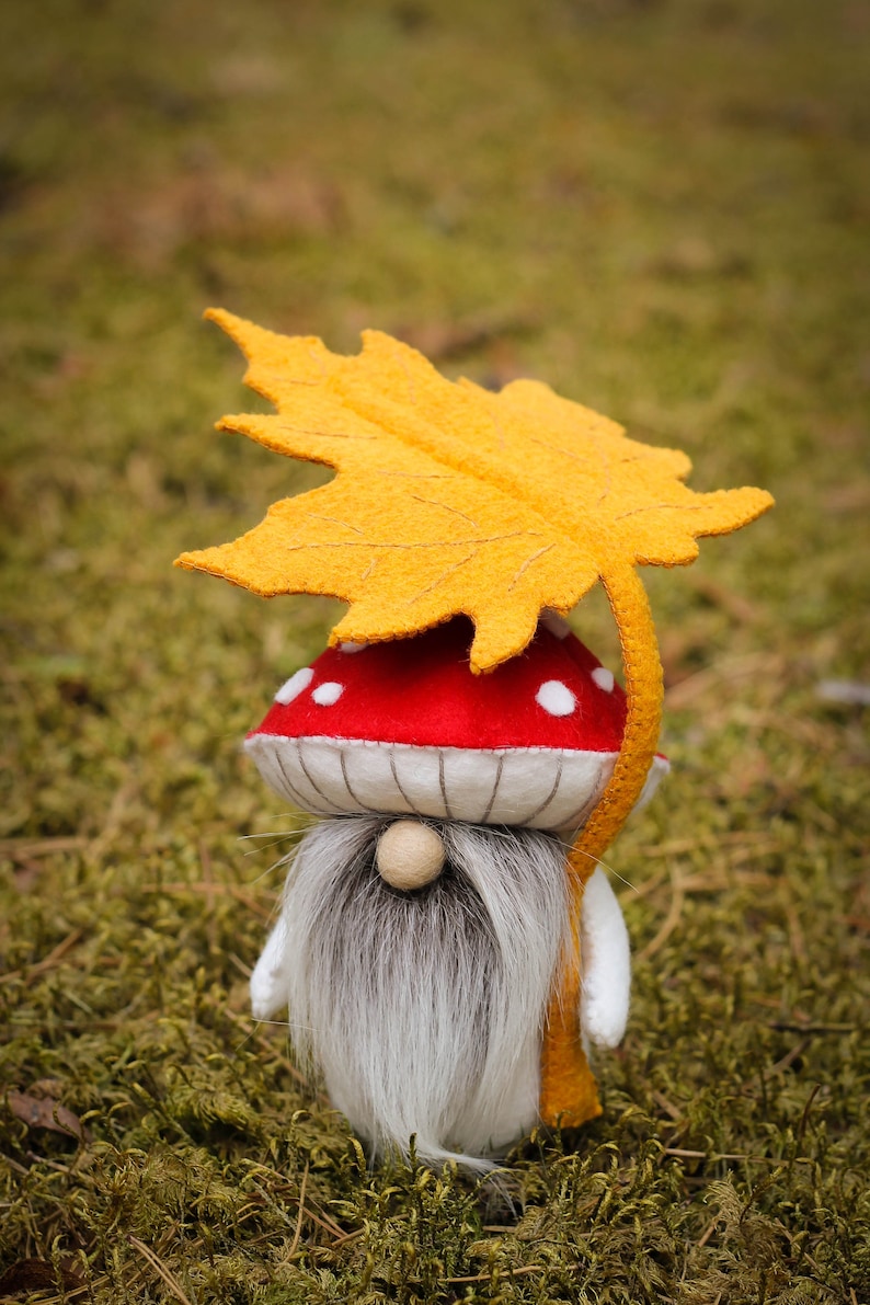Autumn Gnome Felt Pattern Mushroom Gnome Sewing Pattern - Etsy UK