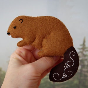 Beaver Sewing Pattern, Felt Animal PDF SVG Pattern, Woodland Baby ...