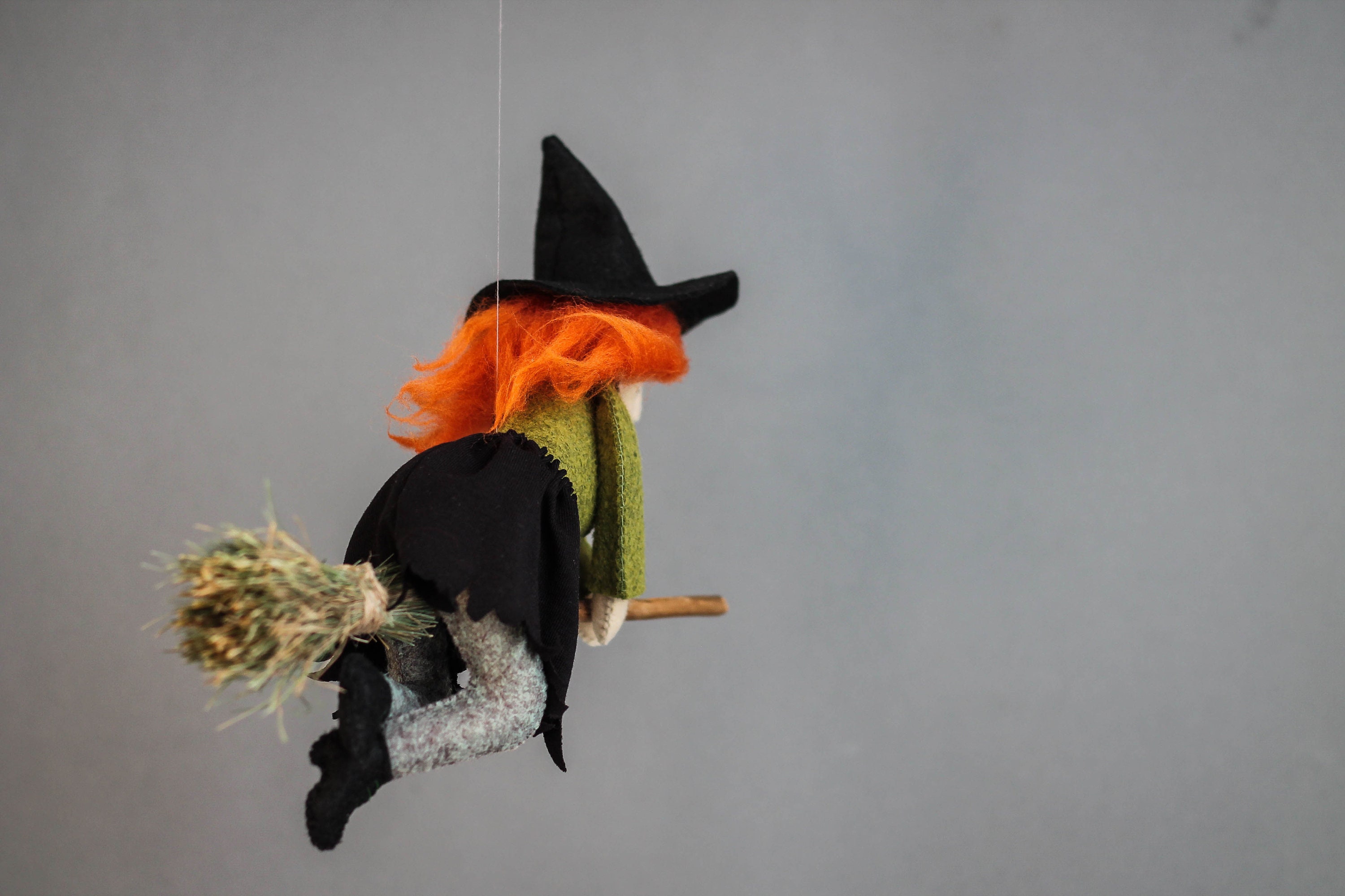 Flying Witch on Broom Sewing Patterns PDF SVG Felt - Etsy UK