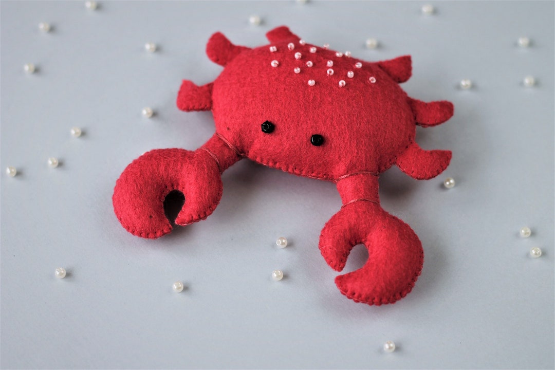 Crab Sewing Pattern Felt Ornaments Baby Mobile and Garland - Etsy