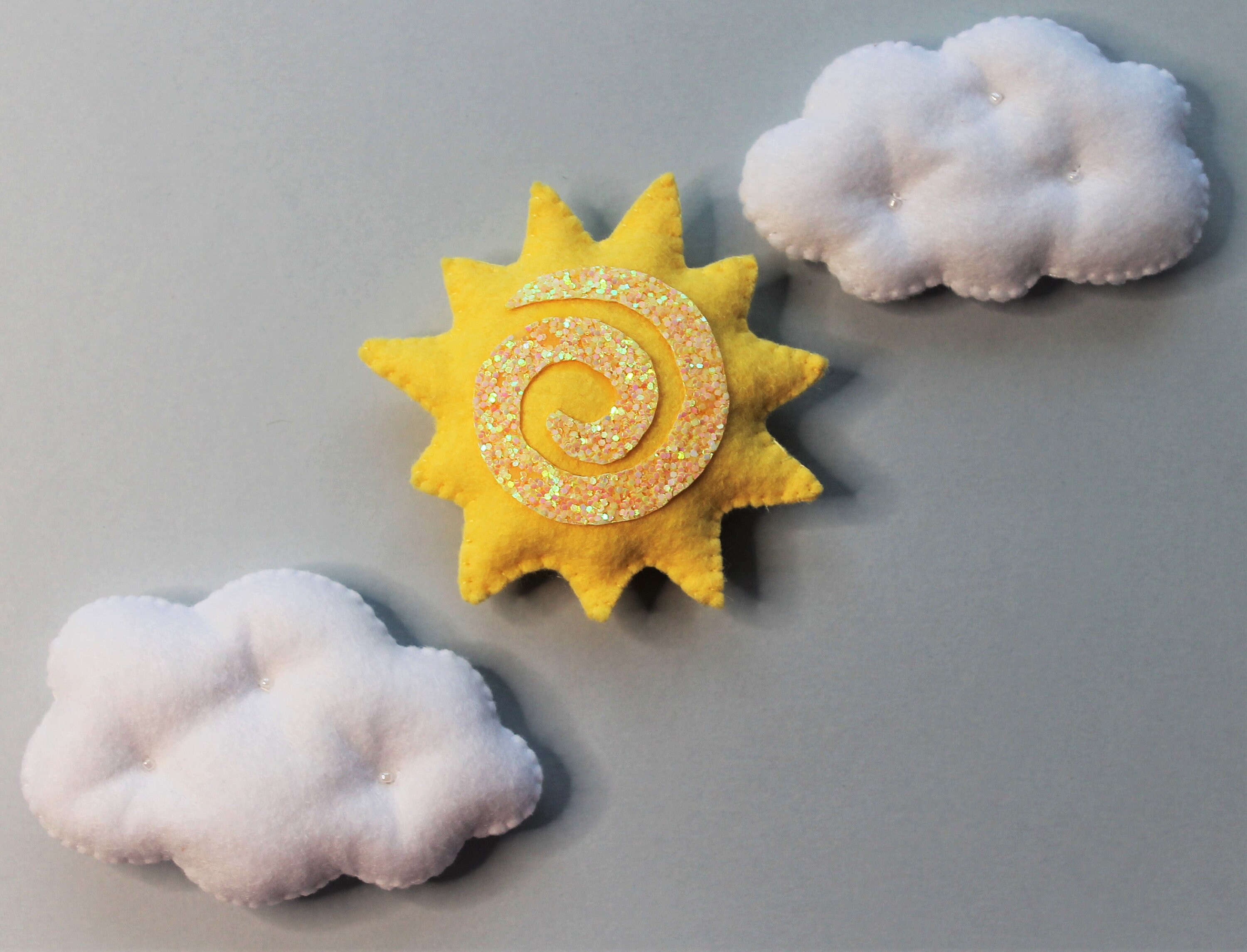 Sun and Clouds Sewing Patterns Felt Garland Pattern Baby | Etsy