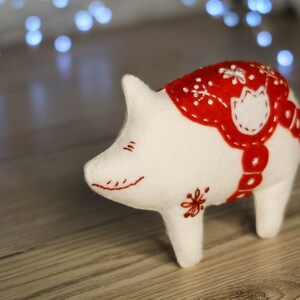 Dala Pig Sewing Pattern, Felt Pattern PDF SVG, Christmas Ornaments ...