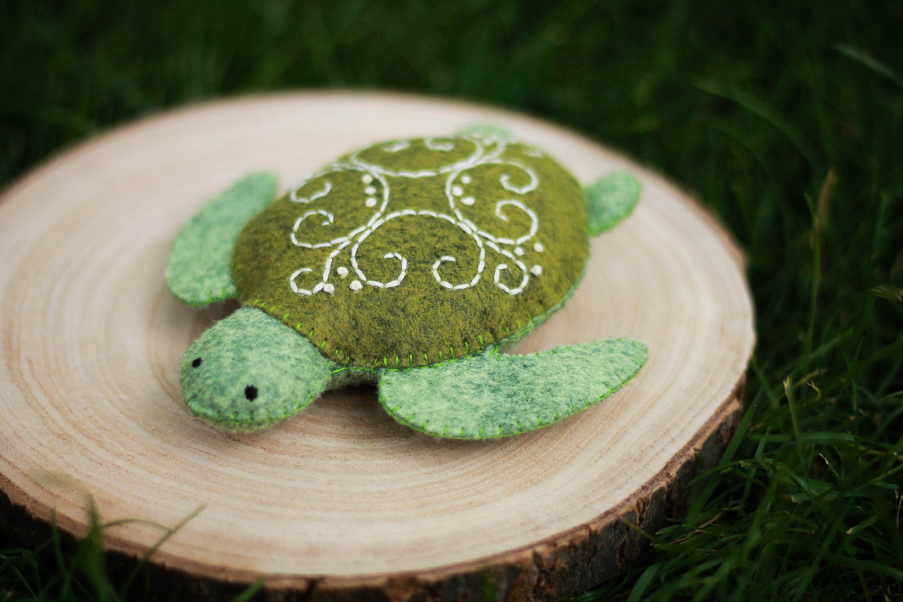 Turtle Sewing Pattern, Felt Ornament PDF SVG, Sea Creature Mobile - Etsy