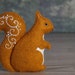 Squirrel Sewing Pattern Felt Animals Pattern Felt Ornaments - Etsy