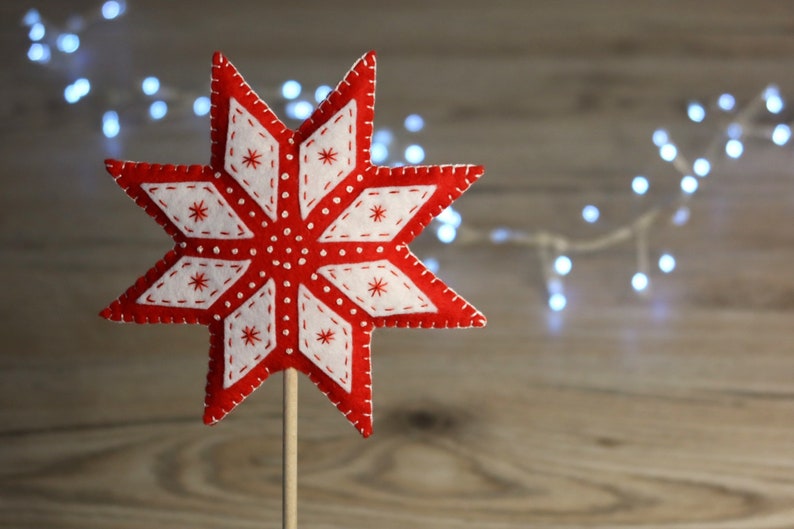 Scandinavian Star Sewing Pattern: Felt Christmas Ornament (PDF SVG) - Etsy