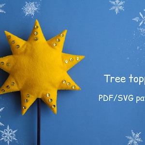 Tree Topper Star Sewing Pattern, PDF SVG Pattern, Nativity Ornament ...