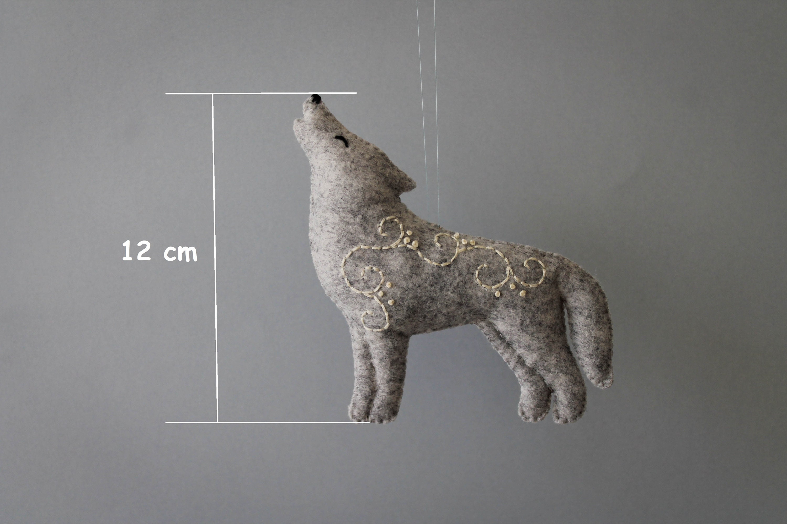 Wolf Sewing Pattern Felt Christmas Ornament PDF SVG Baby - Etsy