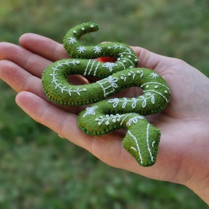 Snake Sewing Pattern, Christmas Felt Ornament, Felt Pattern, Felt ...