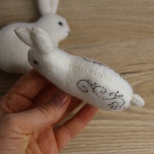 Felt Bunny Sewing Pattern, Felt Animals Ornaments, SVG PDF Patterns ...