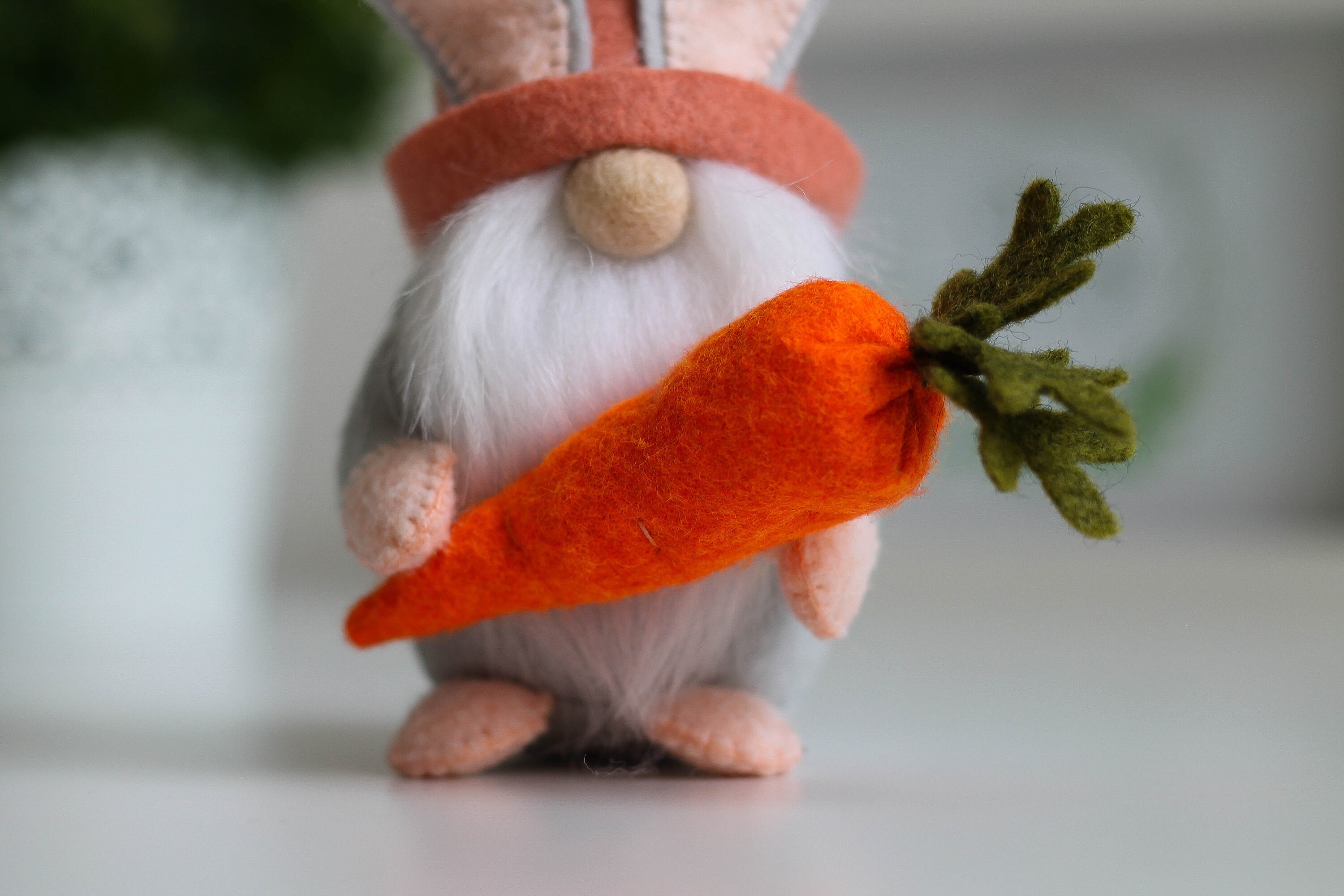 Gnome Sewing Pattern, Easter Bunny Gnome, Felt Gnome With Carrot, PDF ...