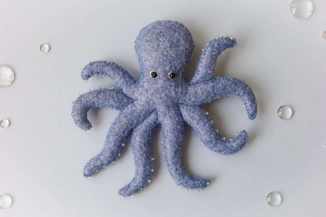 Felt Octopus Sewing Pattern PDF SVG Sea Creatures Felt - Etsy Canada